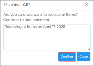 Purchase Module: Receiving | Planergy Customer Success
